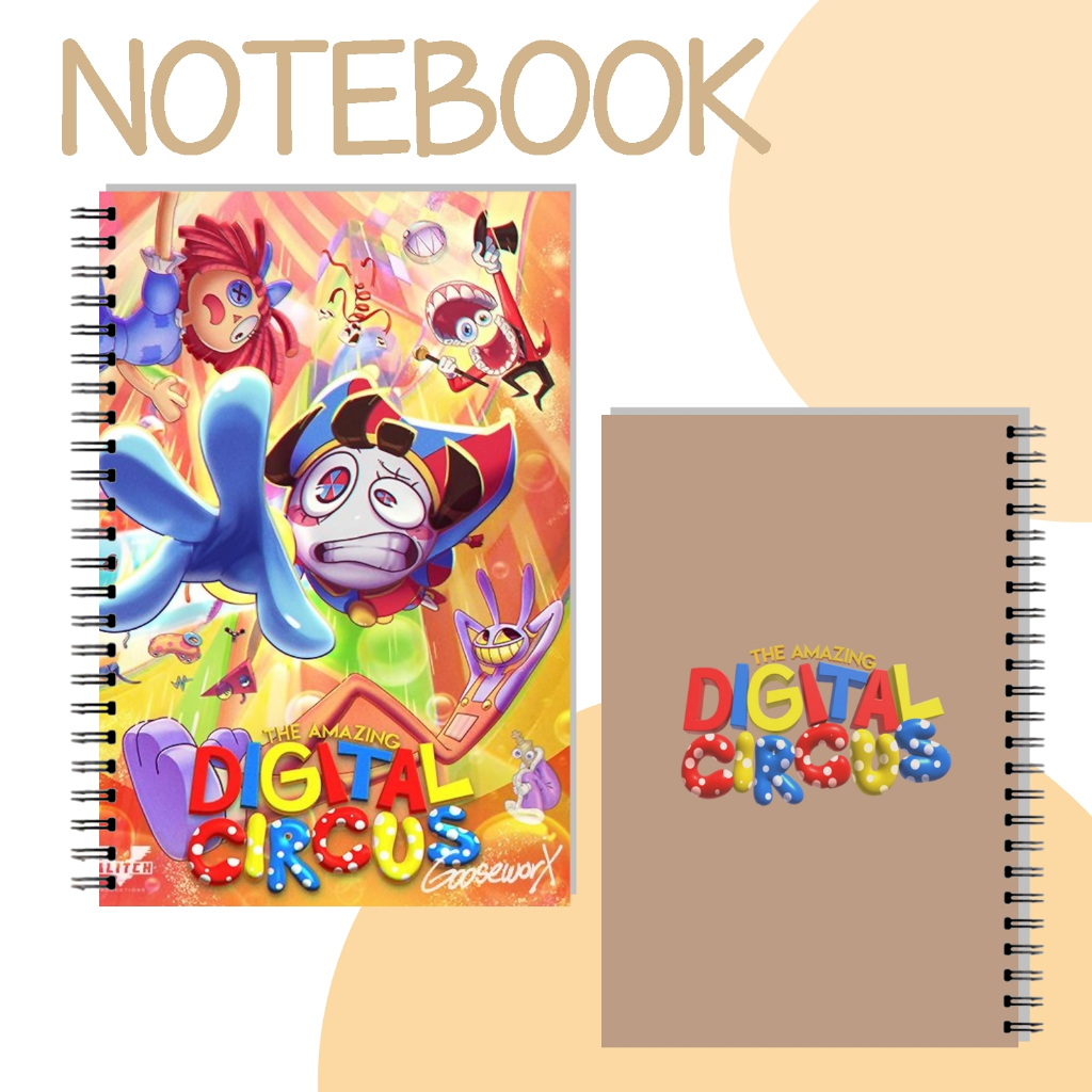 Circus Pomni Digital Notebook Book Spiral Notebook Amazing Digital ...