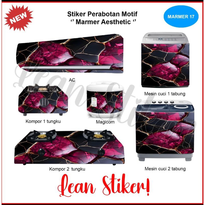 MESIN Sticker Choice Of Variations Of Fridge/ Stove/Washing Machine ...