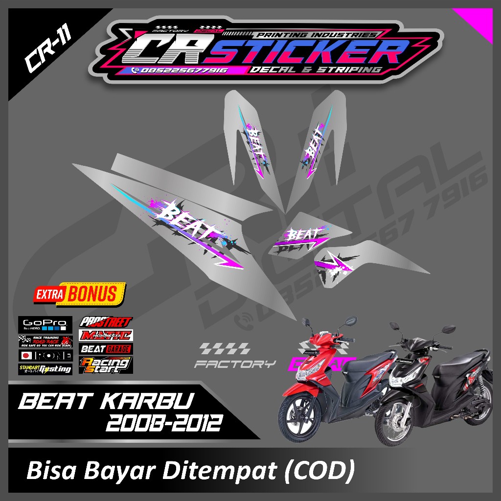 Transparent Striping Sticker beat OLD/karbu viral Latest motif ...