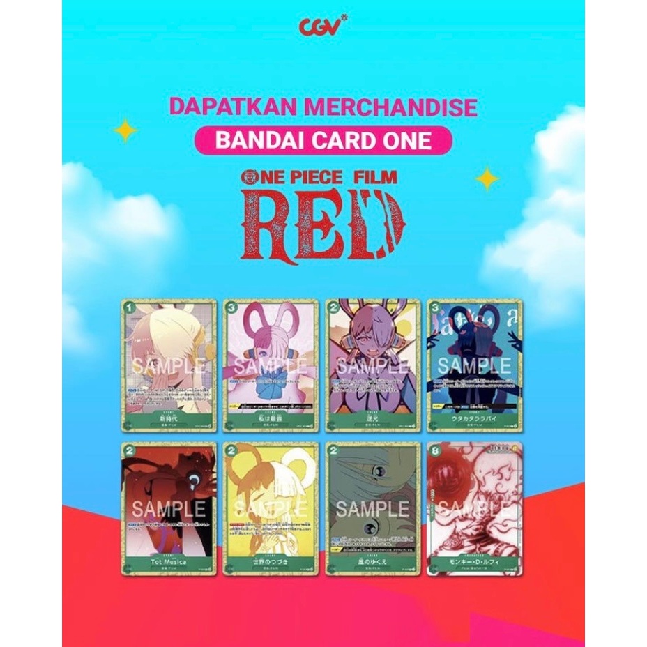 One Piece Film: Red (REMASTERED) x CGV Official Card Set | Shopee Malaysia