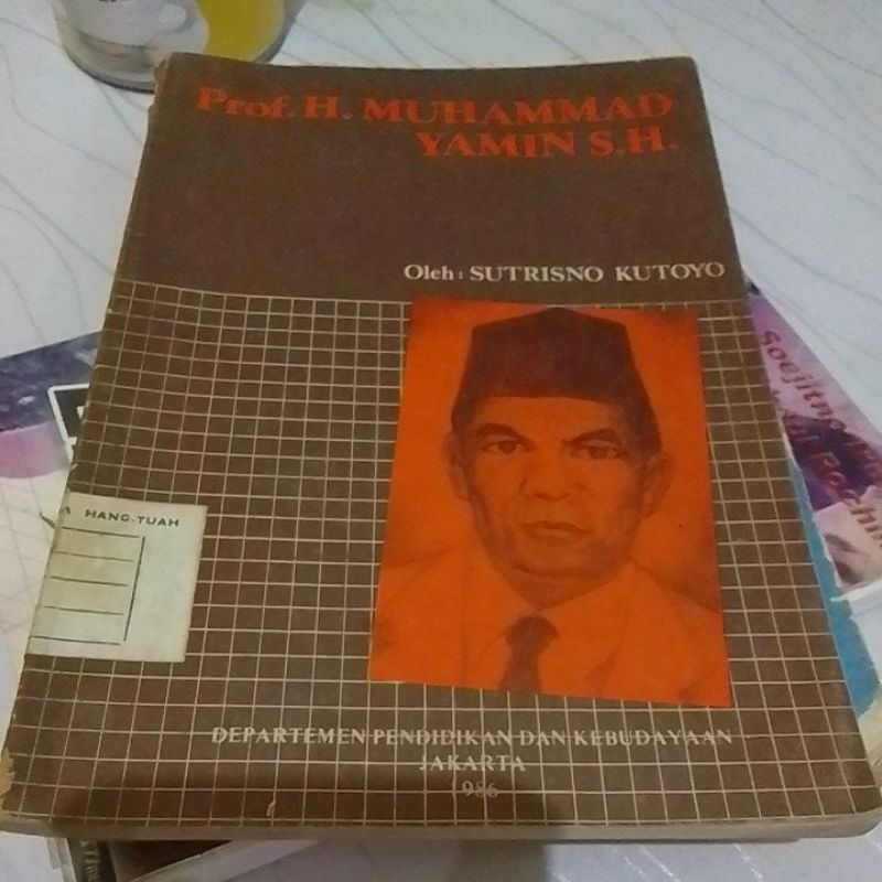 Used original book on the history of Muhammad Yamin biography | Shopee ...