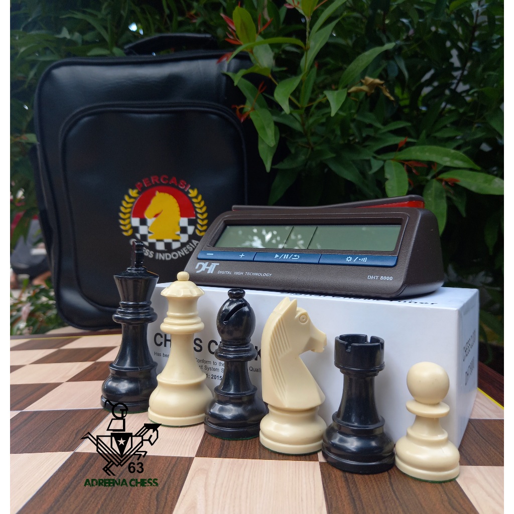 Premium Plastic Chess Set DGT Timeless German Knight Model FIDE ...