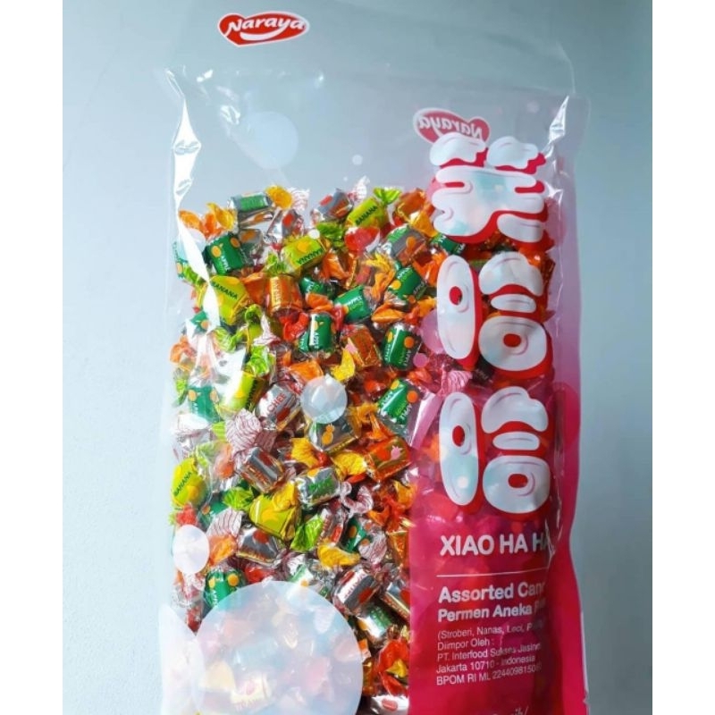 Xiao Haha Assorted Candy Fruit Candy Various Fruit Flavors 500gr Exp ...