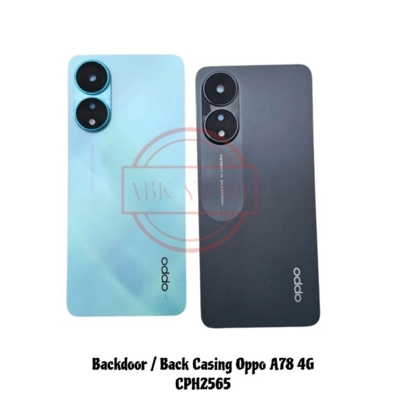 Backdoor BACK COVER OPPO A78 4G CPH2565 HOUSING ORIGINAL BACK COVER ...