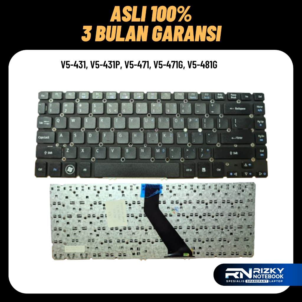 Laptop Keyboard ACER Aspire V5-431, V5-431P, V5-471, V5-471G, V5-481G | Shopee Malaysia