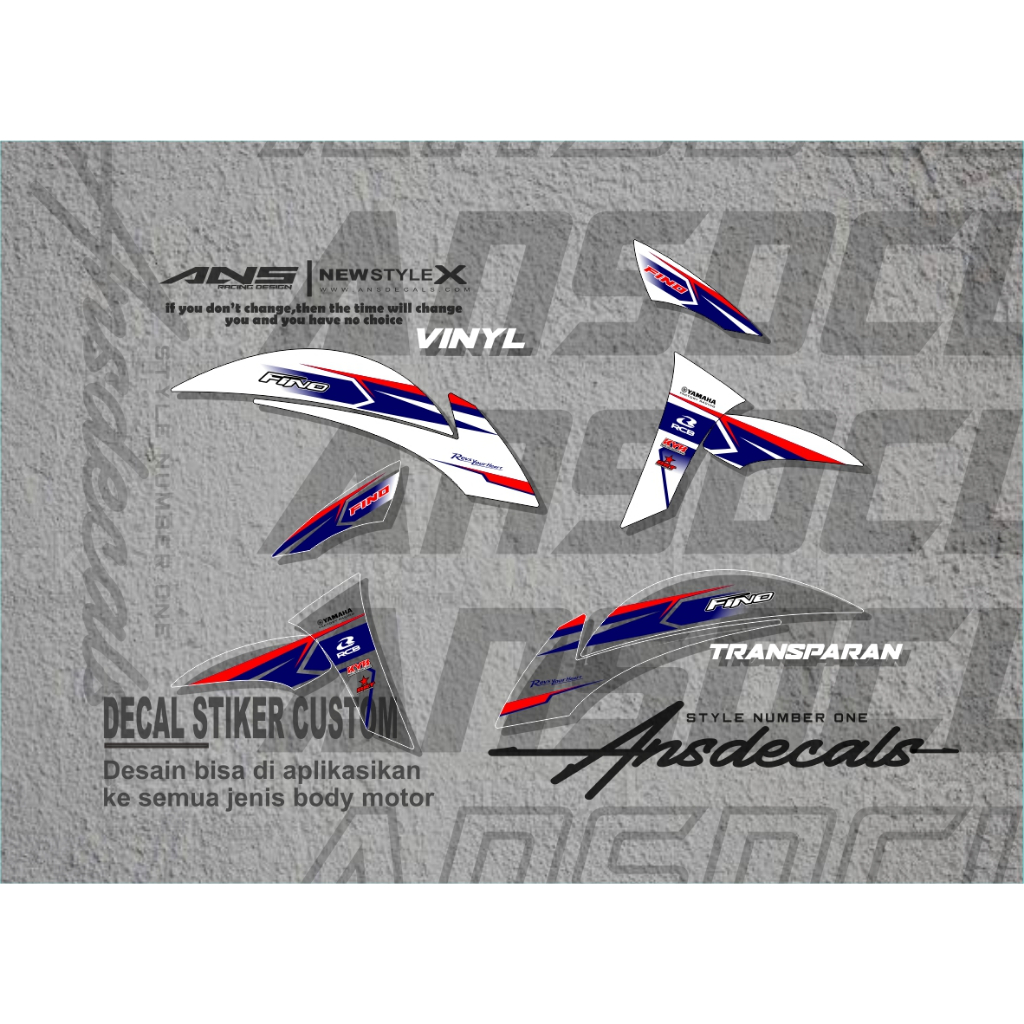 Yamaha fino striping Sticker - striping fino 125 Latest Design free ...