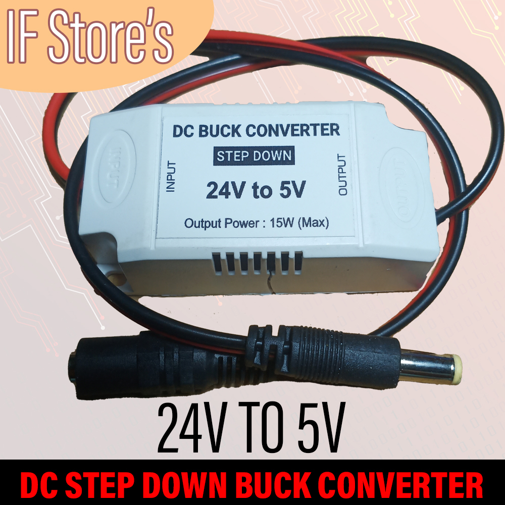 Dc STEP DOWN 24V TO 5V 15WATT BUCKLE CONVERTER | Shopee Malaysia