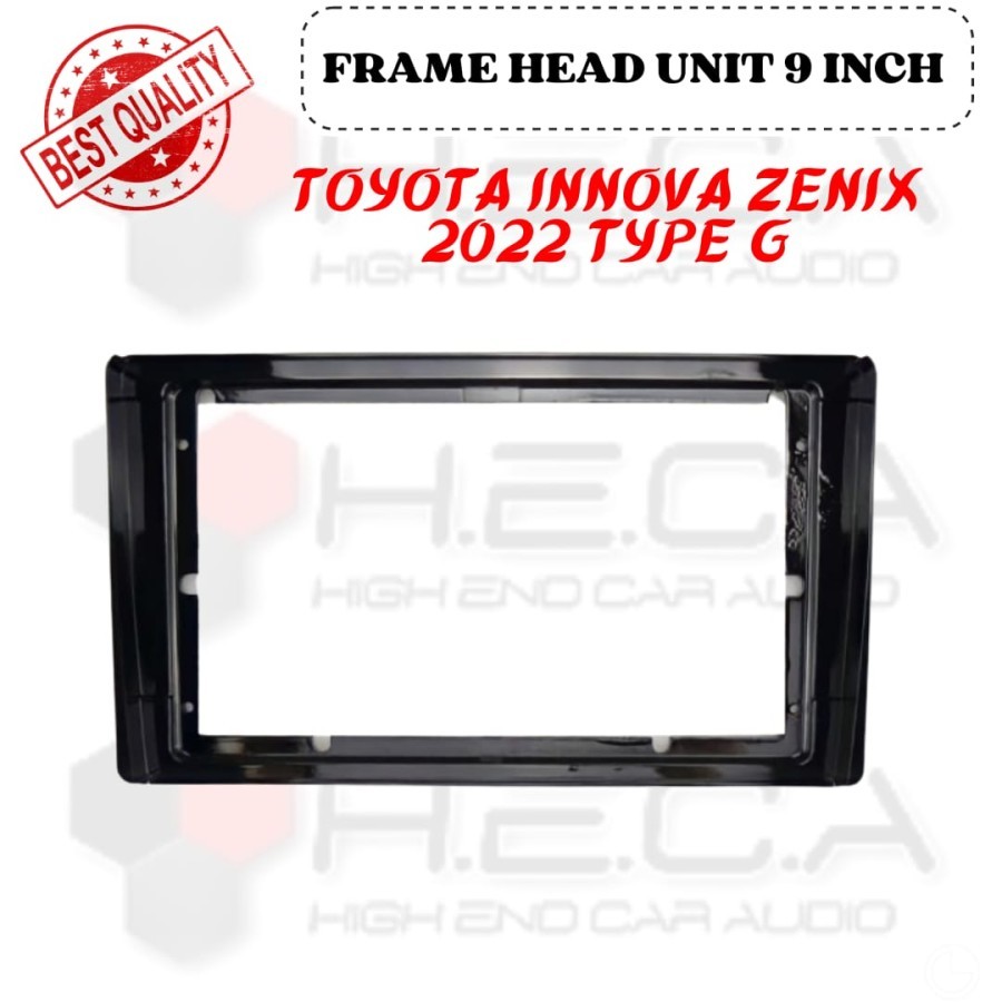 Frame 9" Inch Toyota Innova Zenix 2022 2023 Type G Android Head Unit ...