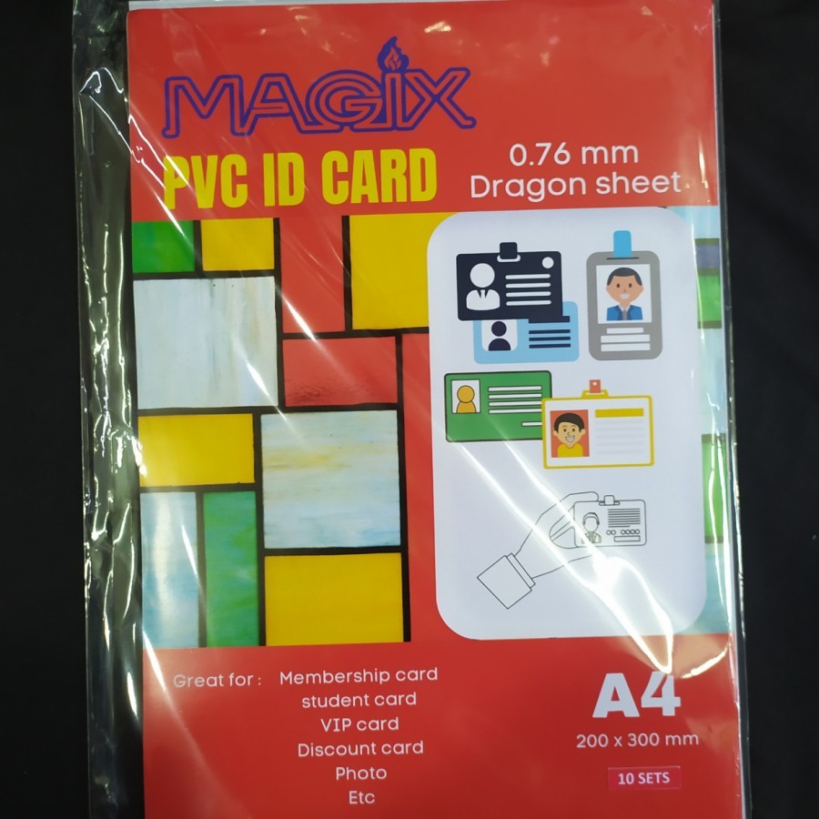 Retail Pvc Id Card contains 10 sheets | Shopee Malaysia