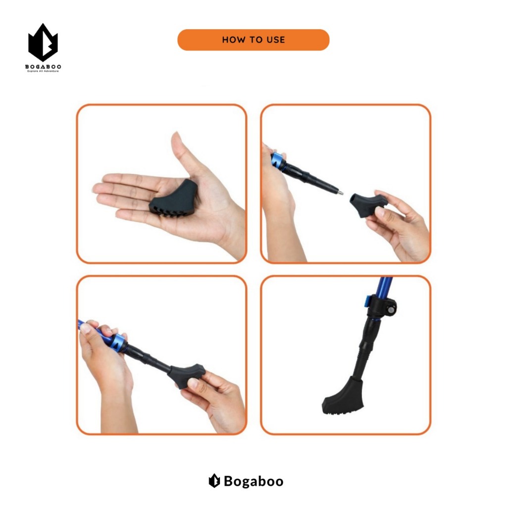 Rubber End Tip Trekking PoleI 02 - Rubber Cover Trekking Pole Mountain ...