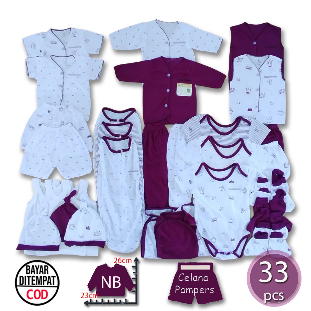 UMMABABYSHOP 33 pcs NEWBORN BABY CLOTHES NEWBORN BABY CLOTHES PACKAGE ...