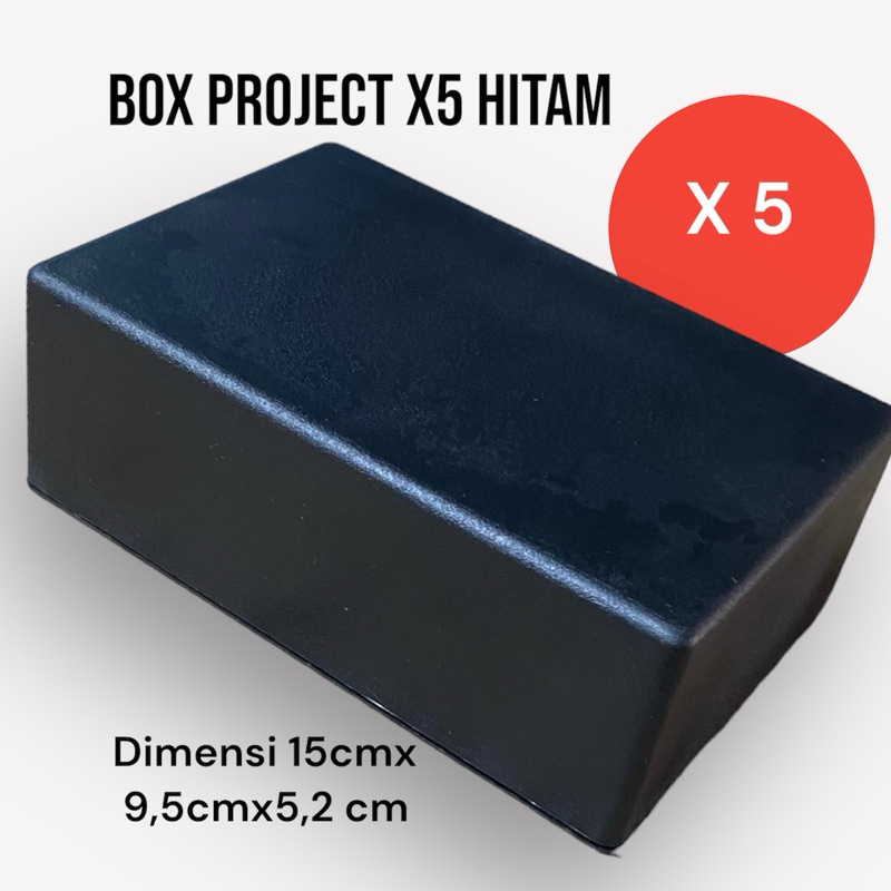 MULTIPURPOSE BLACK PLAIN BOX THICK PVC PROJECT BOX X5 | Shopee Malaysia