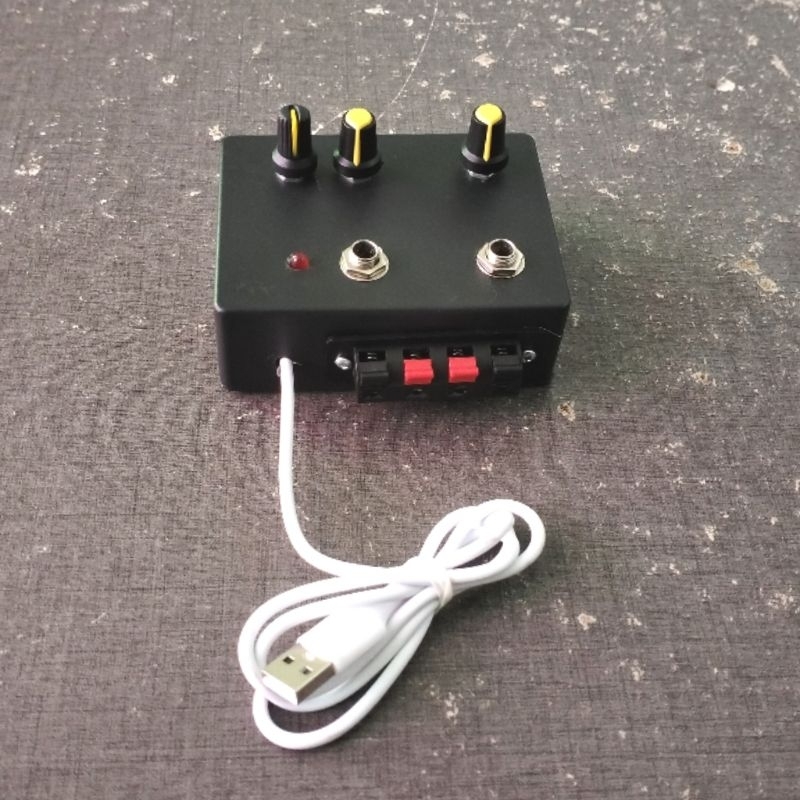 Power mini Amplifier bluetooth karaoke input Two microphone power usb ...