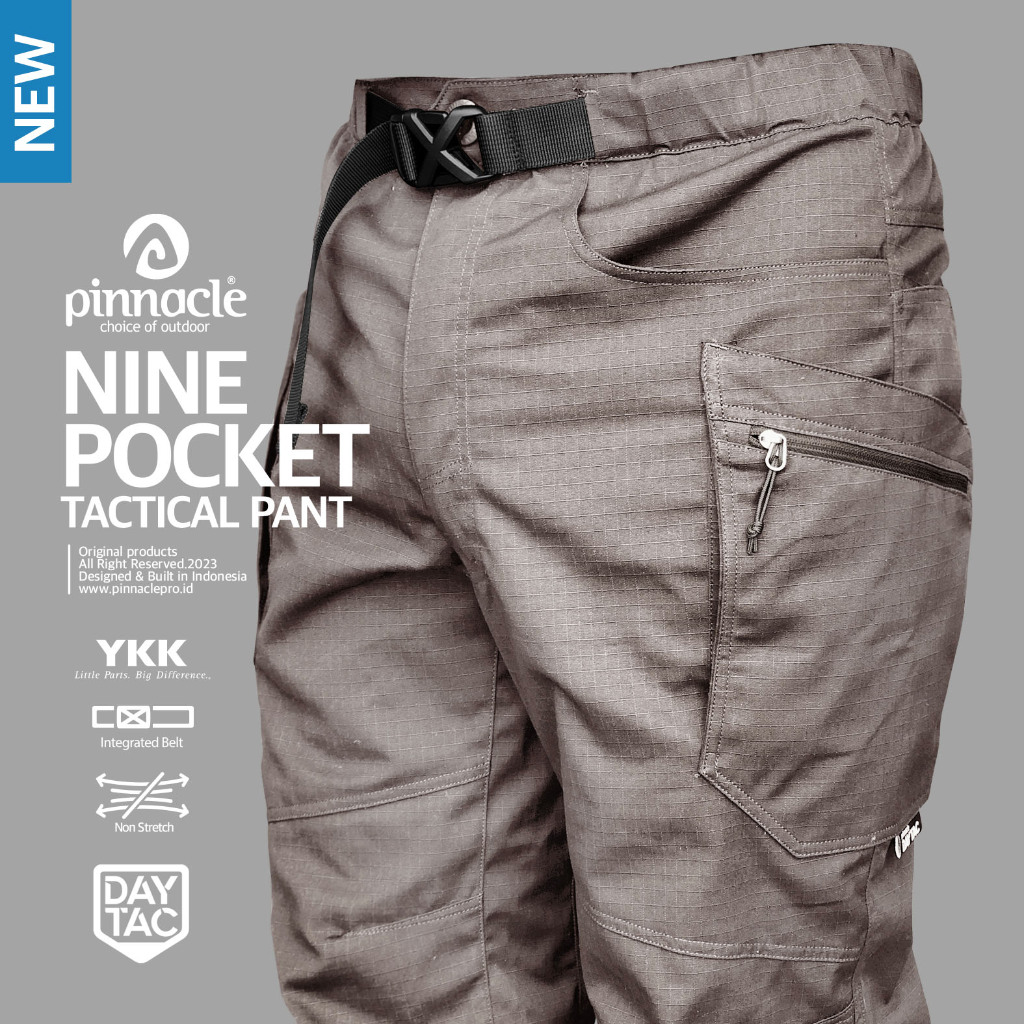 Pinnacle Pro Official Nine Pocket Day Tac Pant - Wood | Shopee Malaysia