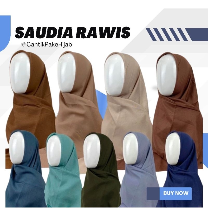 Original Saudia Rawis Quadrangle / Quadrilateral School Hijab | Shopee ...