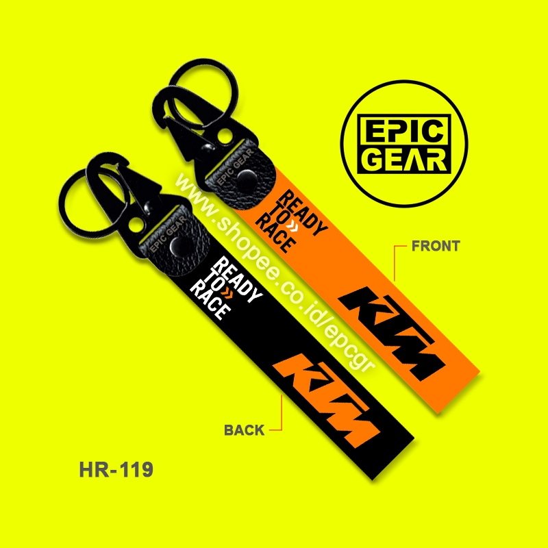 GANTUNGAN HIGH QUALITY KTM KEYCHAIN READY TO RACE PREMIUM KEYCHAIN ...