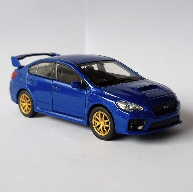 Diecast Car Subaru WRX ST Welly 1:36 Subaru WRX STI Type S black tomica ...