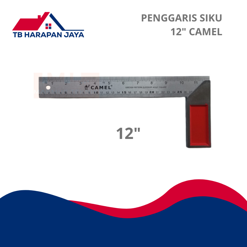 SIKU Camel Iron Angled Ruler 12"/30cm / Craftsman Ruler | Shopee Malaysia