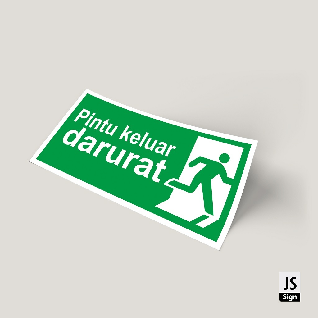 K3 SAFETYSIGN STICKER - EMERGENCY DOOR | Shopee Malaysia