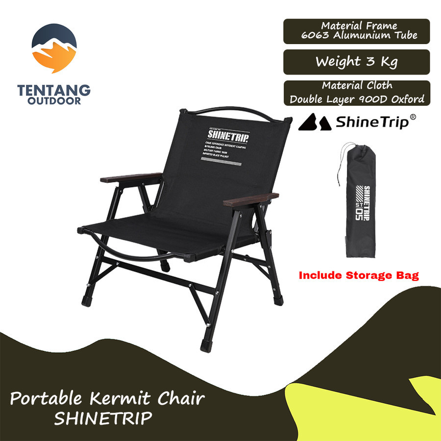 Shinetrip Folding Chair Portable Kermit Chair Foldable Camping Outdoor ...