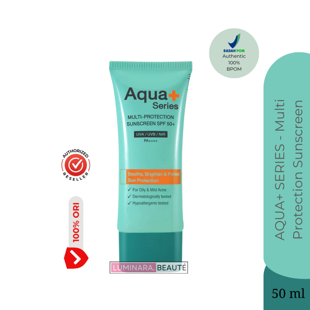 Aqua+ Series Multi-Protection Sunscreen SPF 50+ Aqua Plus 50ml 5ml ...