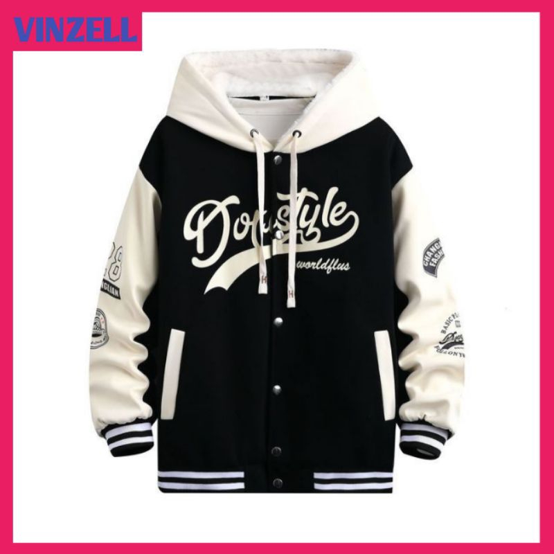 HITAM PUTIH Unisex VARSITY BASEBALL Jacket Kids (1Th - 18th) DORESTYLE ...