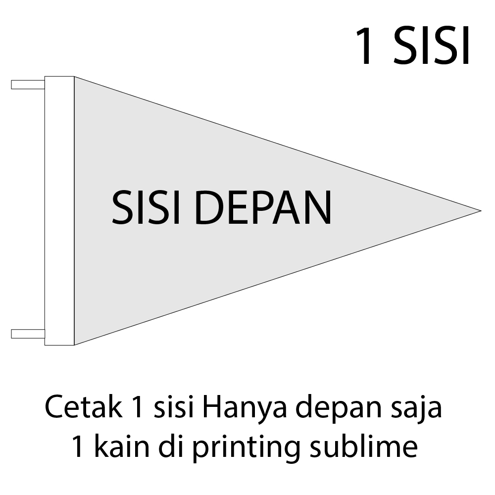 Nazhifa Printing - Print Custom Tour Guide Flags, Custom Triangle Flags ...