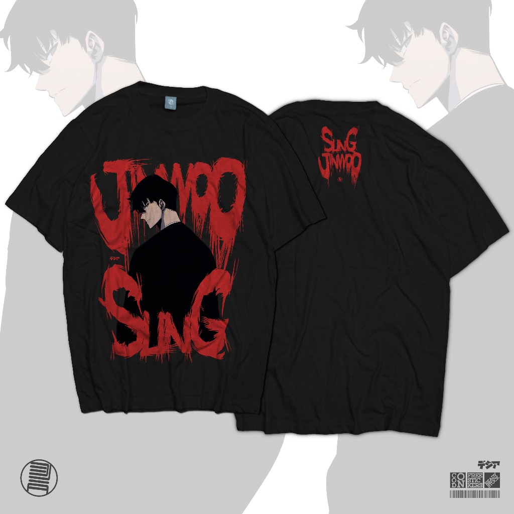 T-shirt Sung Jinwoo Solo Leveling Anime Manga Manhwa T-Shirt Japanese ...