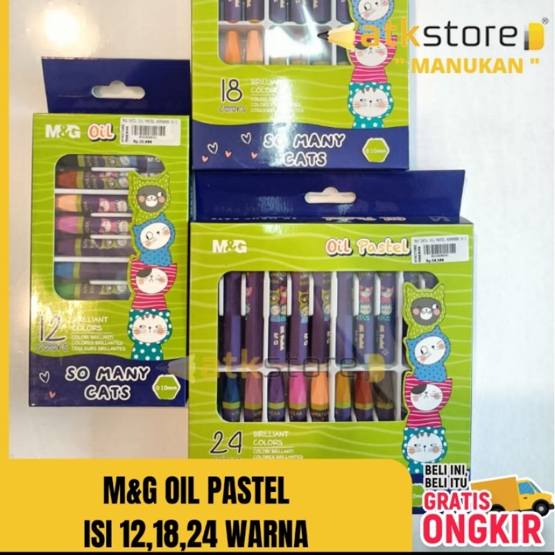 M&G OIL PASTEL | CRAYON OIL PASTEL | COLORING CRAYON | Shopee Malaysia