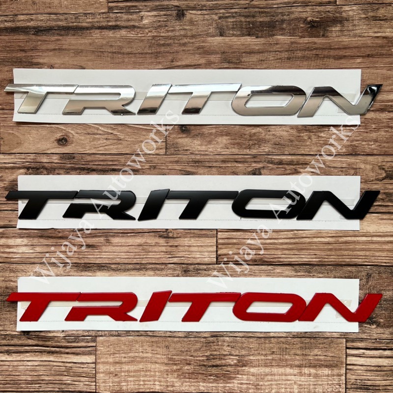 MESIN Triton Car Engine Hood Emblem Triton Emblem | Shopee Malaysia