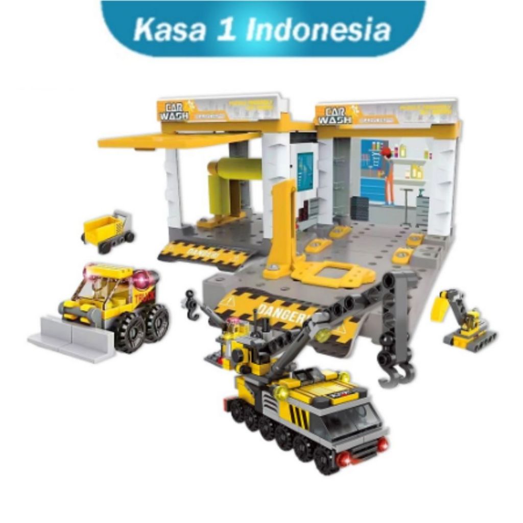 Car Wash DIY Firefighter Car Toys Disassembly Children With Screwdriver ...