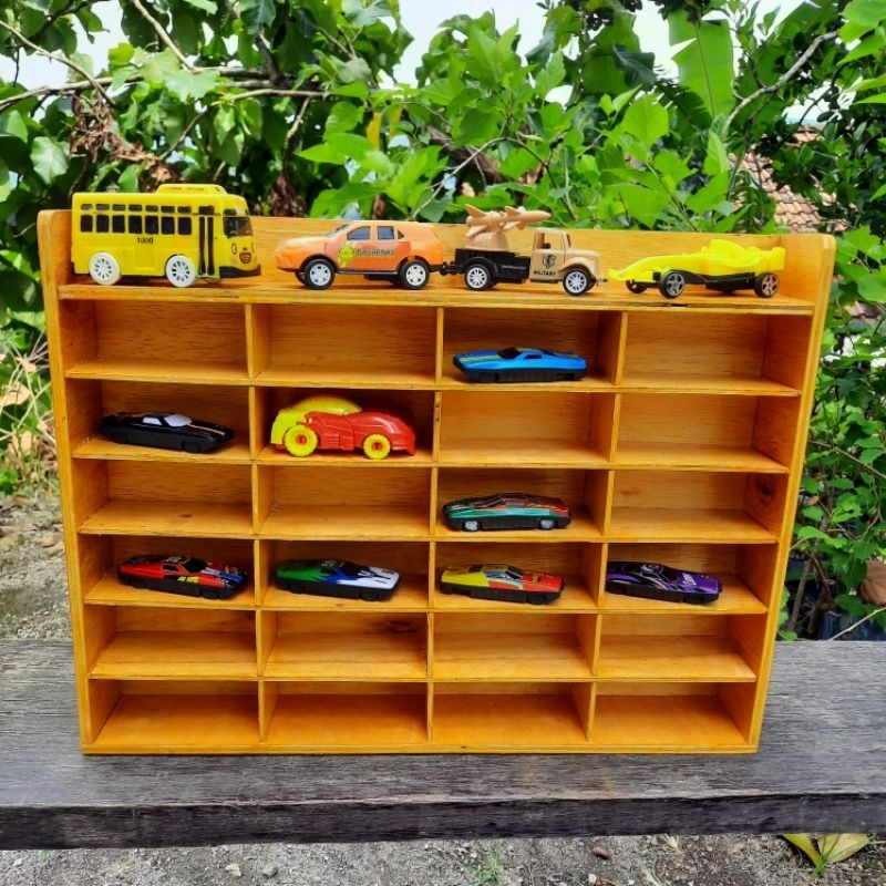 Hotwheels diecast rack 24 slot boxes, scale 1:64 (thicker and sturdier ...