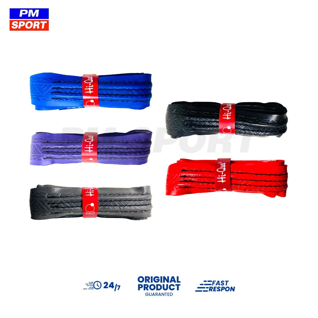 Original HIQUA DOUBLE STITCHED BONE BADMINTON RACKET RUBBER GRIP ...