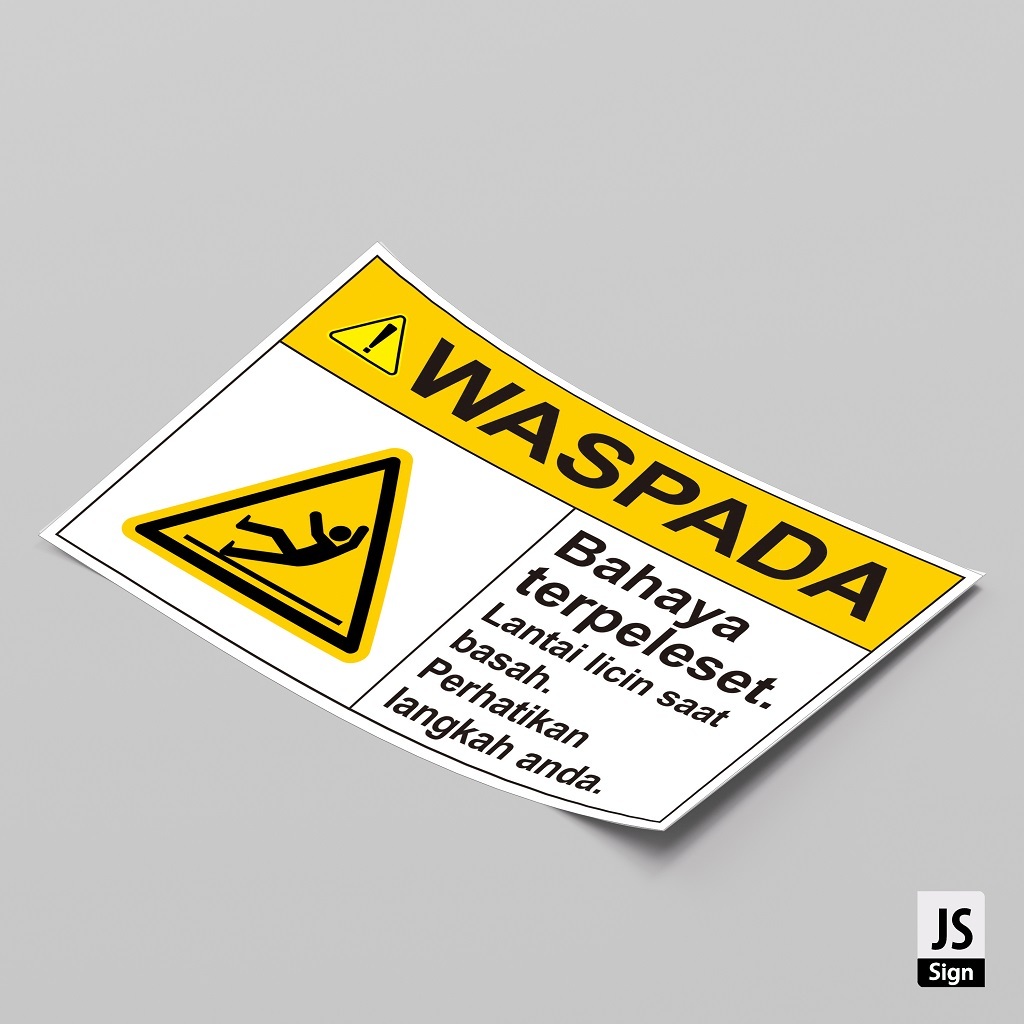 STICKER K3 SAFETYSIGN WASPADA THE LIGHTEST | Shopee Malaysia
