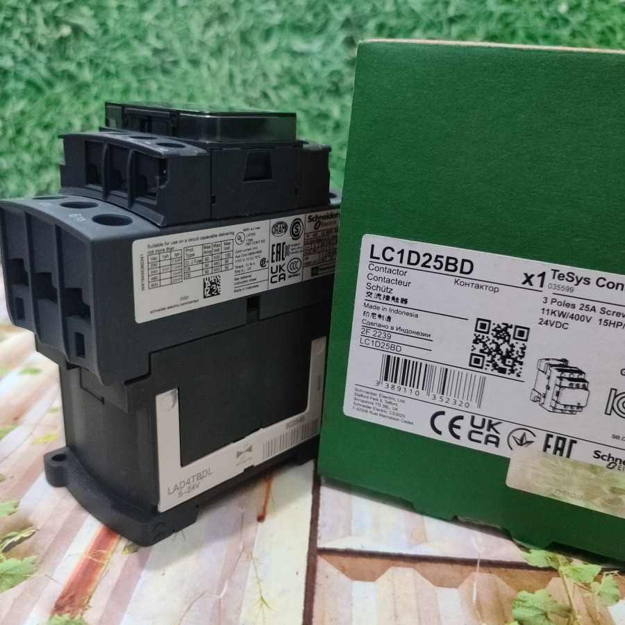 Schneider Electric Contactor Contactor LC1D25 BD LC1D25BD 24VDC ...