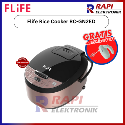Flife Rice Cooker RC-GN2ED digital 2L capacity (FREE HAND MIXER FLIFE ...