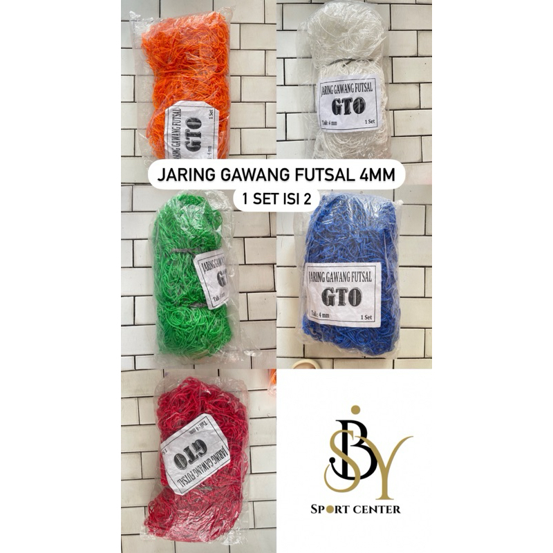 [LOKAL] 4MM GTO Futsal Goal Net contains 2 NICE TEBEL | Shopee Malaysia