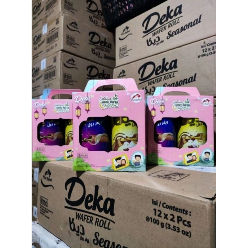 Deka wafer roll gift box Eid Edition 1 dos (12 Boxes) | Shopee Malaysia