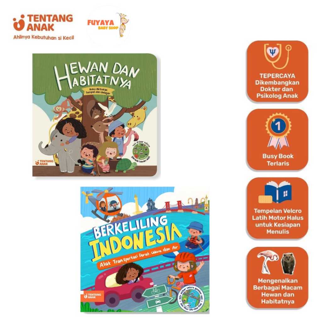 About Children - Velcro Activity Book: Animals and Their Habitats ...