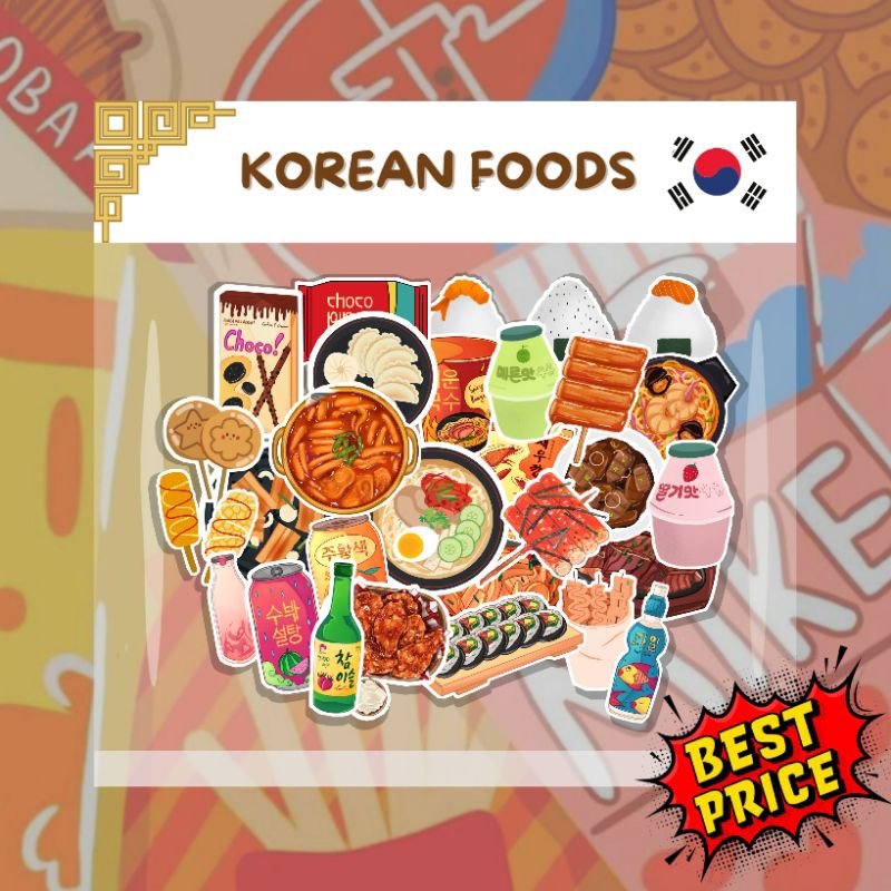 50+ Korean Food Stickers | Korean Food Sticker | Food Stickers | Lots ...