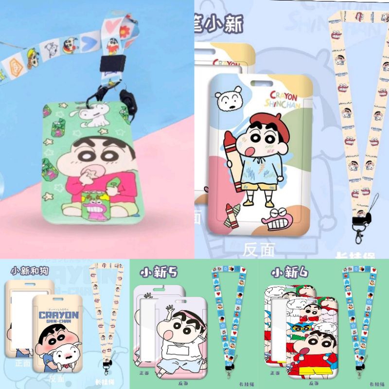 Lanyard Long Strap CRAYON SHINCHAN ID CARD HOLDER SHIN CHAN COCOBI ...