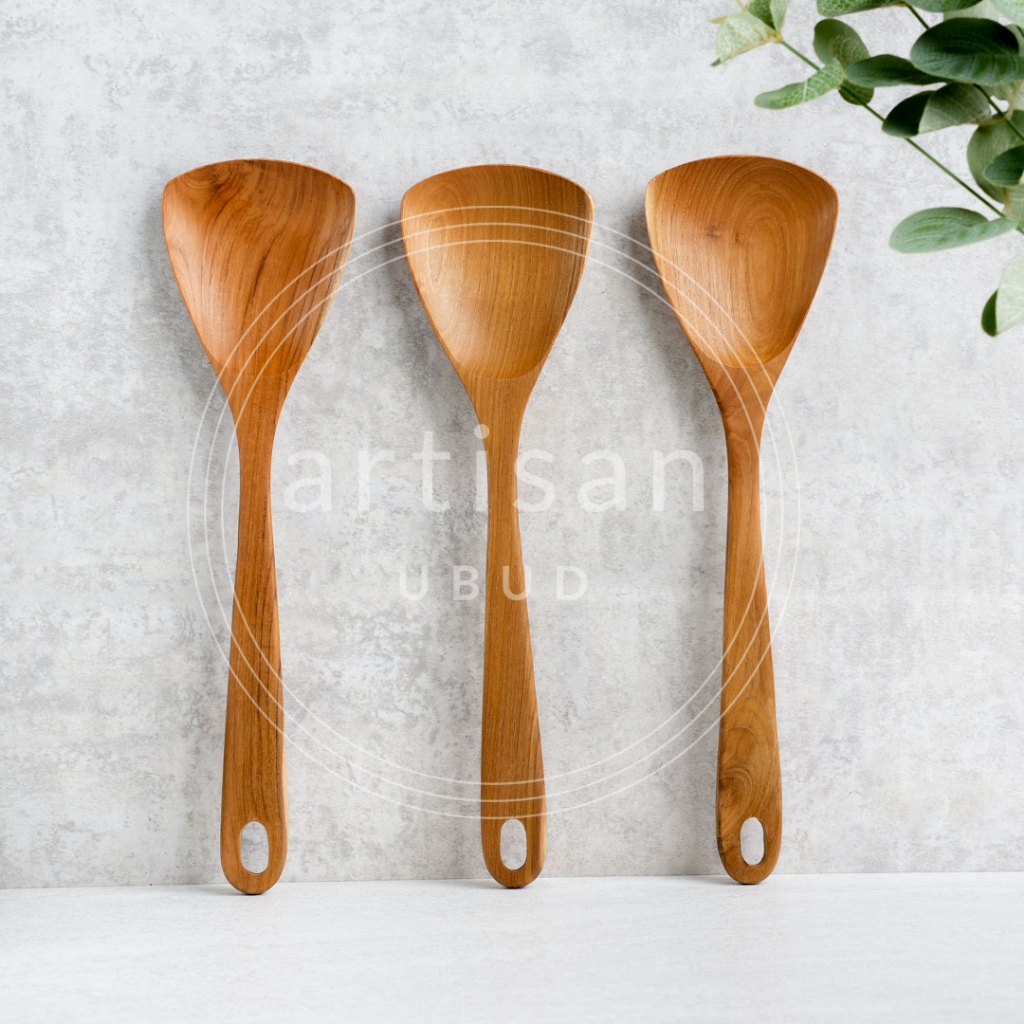 KAYU Jehan - Teak Wood Cooking Spoon/Teak Wood Cooking Spoon/Teak Wood ...