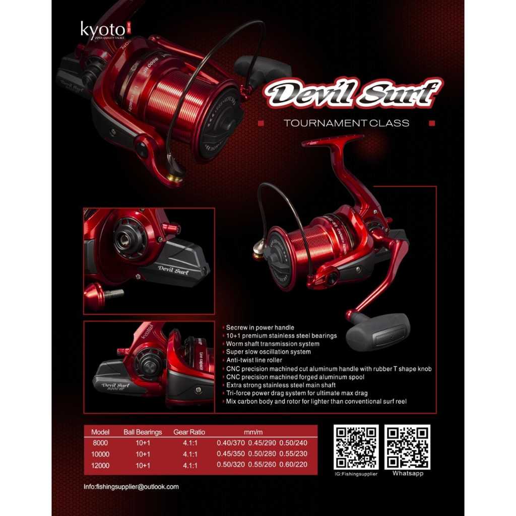 Kyoto DEVIL SURF SPINNING Reel (POWER HANDLE) | Shopee Malaysia