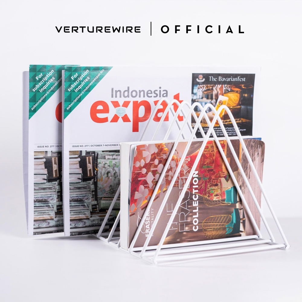 Verturewire Minimalist Book Divider/Divider - Triangle Bookshelf ...