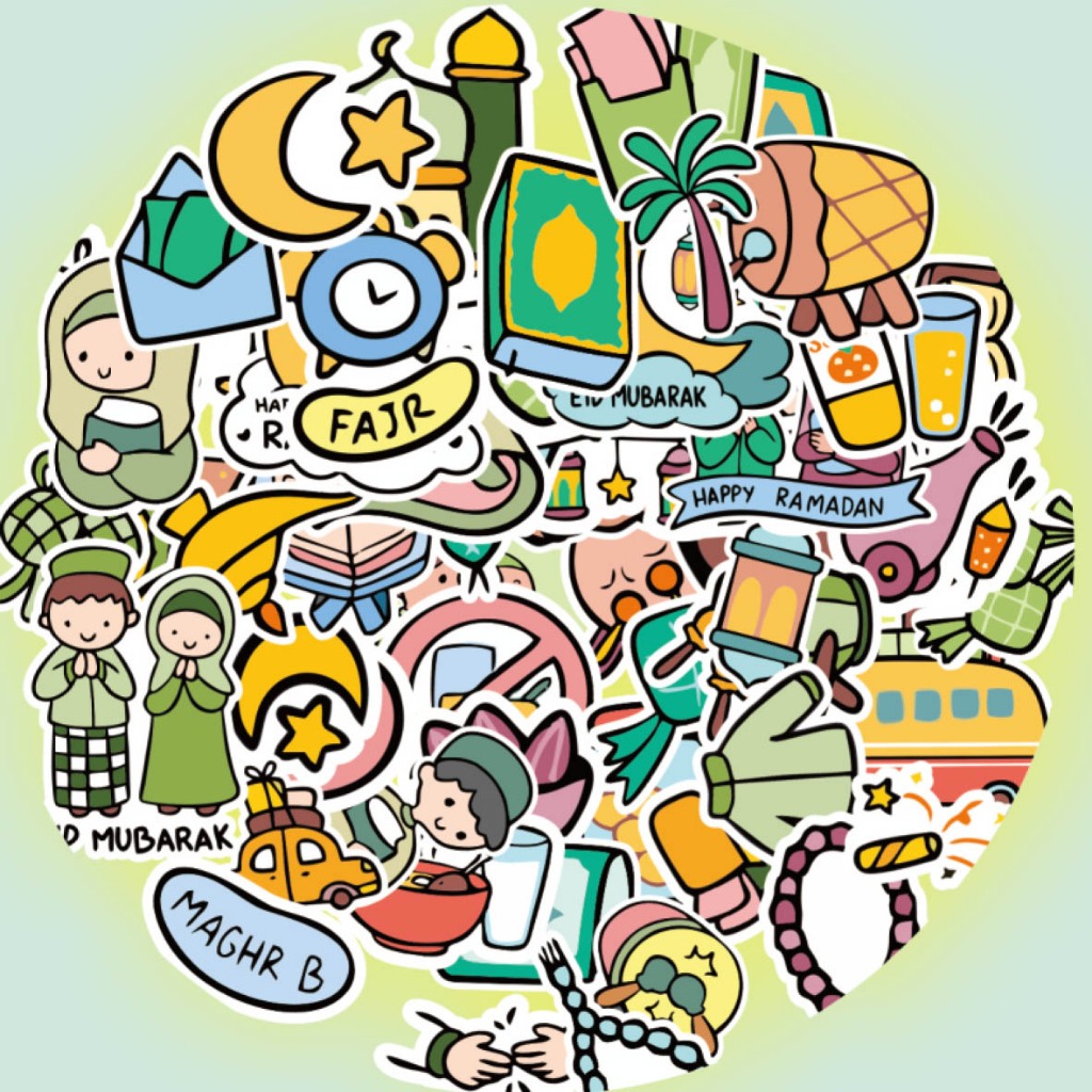Eid BIG PACK STICKER | Eid UL FIRTI | Ramadhan | Waterproof ...