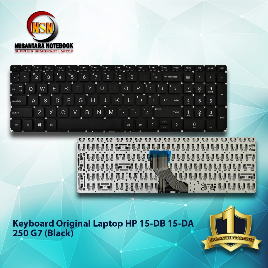 Original HP Pavilion 15-DB 15-DA 250 G7 Black Laptop Keyboard | Shopee ...