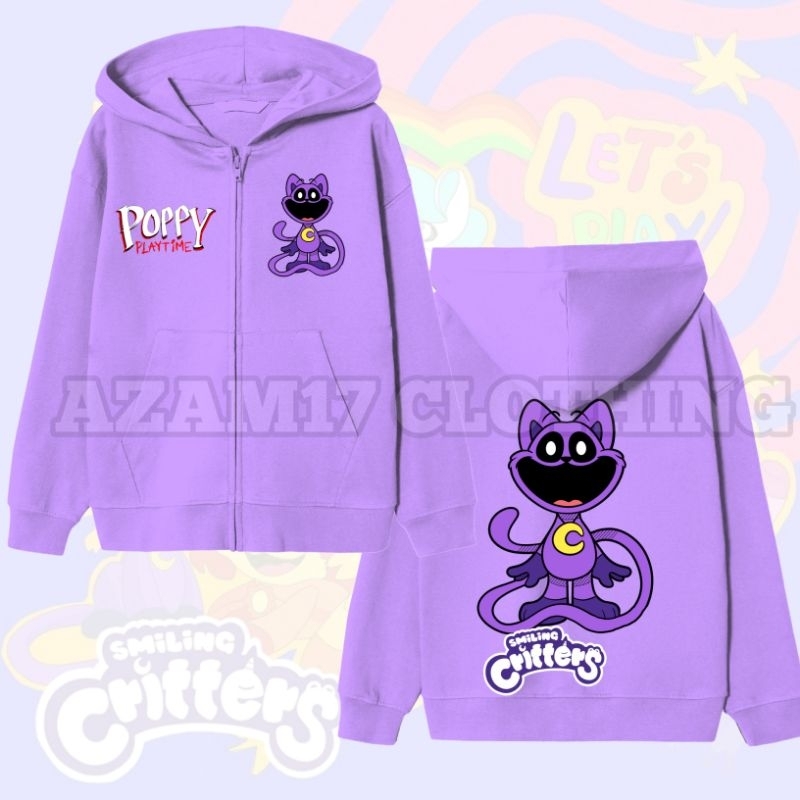 Poppy PLAYTIME CATNAP CHILDREN'S ZIPPER JACKET FREE NAME SMILING ...