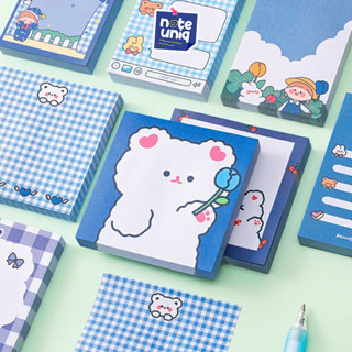 Stiky Note Blue Bear (80 Sheets) | Character Paste Paper | Stiky Note ...