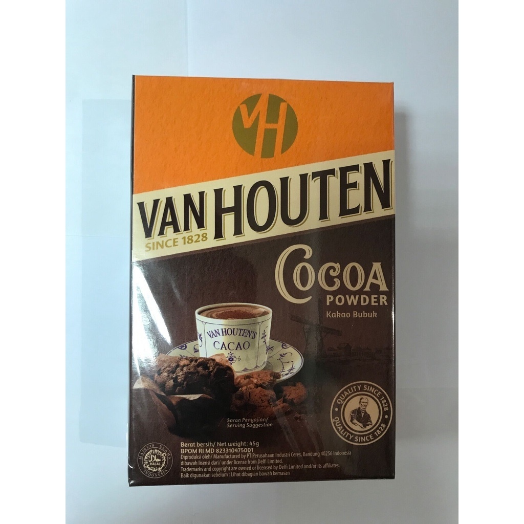 Cocoa Powder Van Houten - Chocolate Powder Van Houten 40gr | Shopee ...