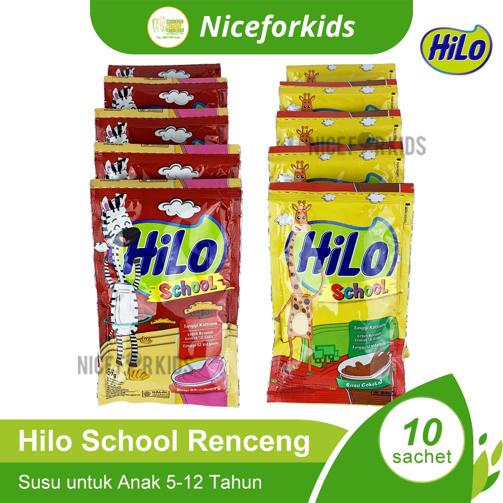 Hilo School Contents 10 Sachets/High Calcium Milk For Children Aged 5 ...